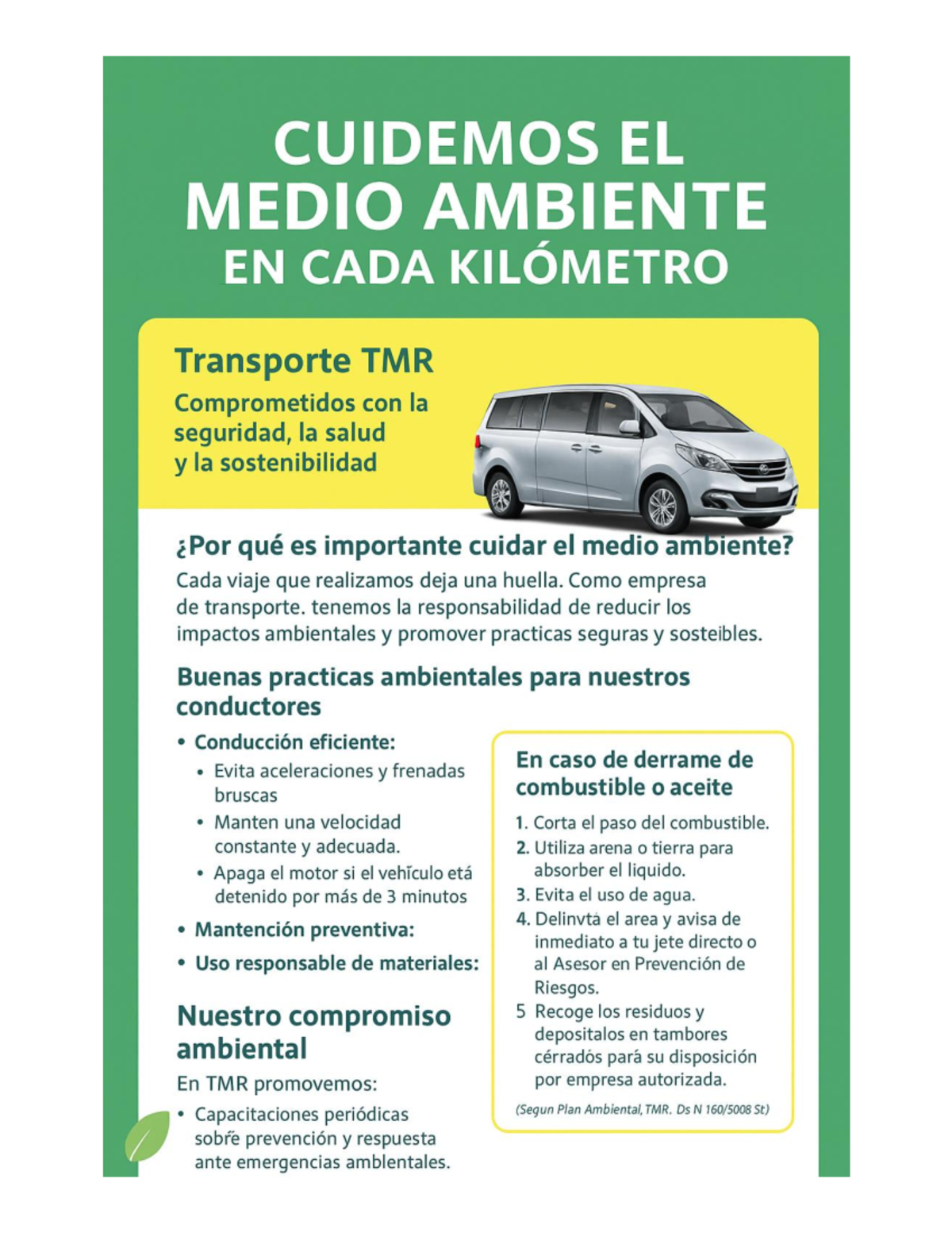 CUIDEMOS EL MEDIO AMBIENTE: Prácticas Sostenibles en Transporte TMR ...