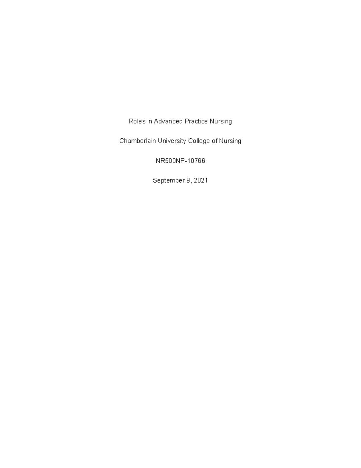 NR500NP Roles of Advanced Practice Nurses: Understanding APN Functions ...