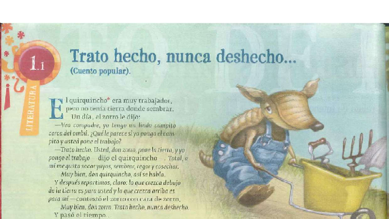 580609084 Trato Hecho, Nunca Deshecho: Análisis de Cuento Popular - Studocu