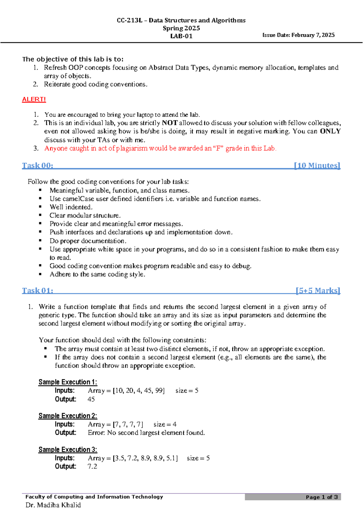 fdsfegvrrefatgwe - CC- 21 3L – Data Structures and Algorithms Spring ...