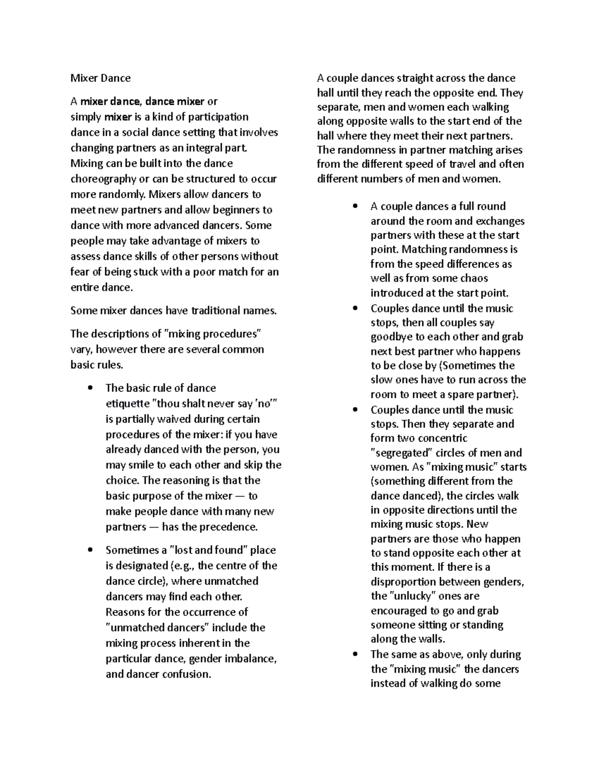 Understanding Mixer Dance: Partner Changing Techniques and Etiquette ...