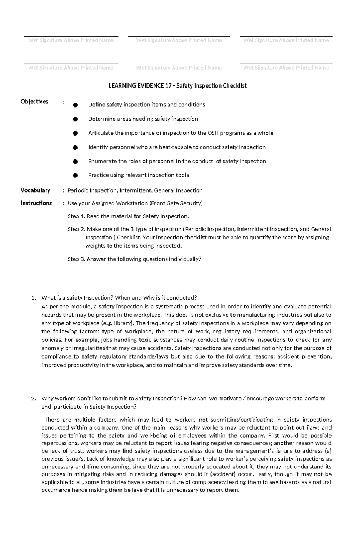 G12-LE17-1 - answers for LE - Wet Signature Above Printed Name Wet ...