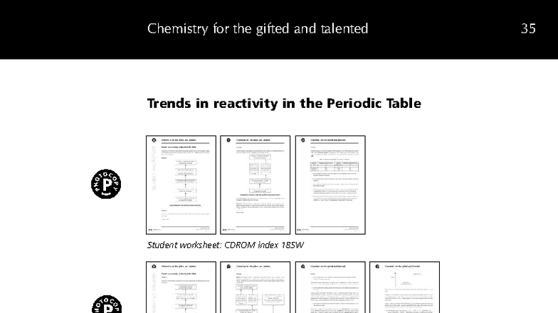 Chemistry 18SW: Trends in Reactivity in the Periodic Table Worksheet ...
