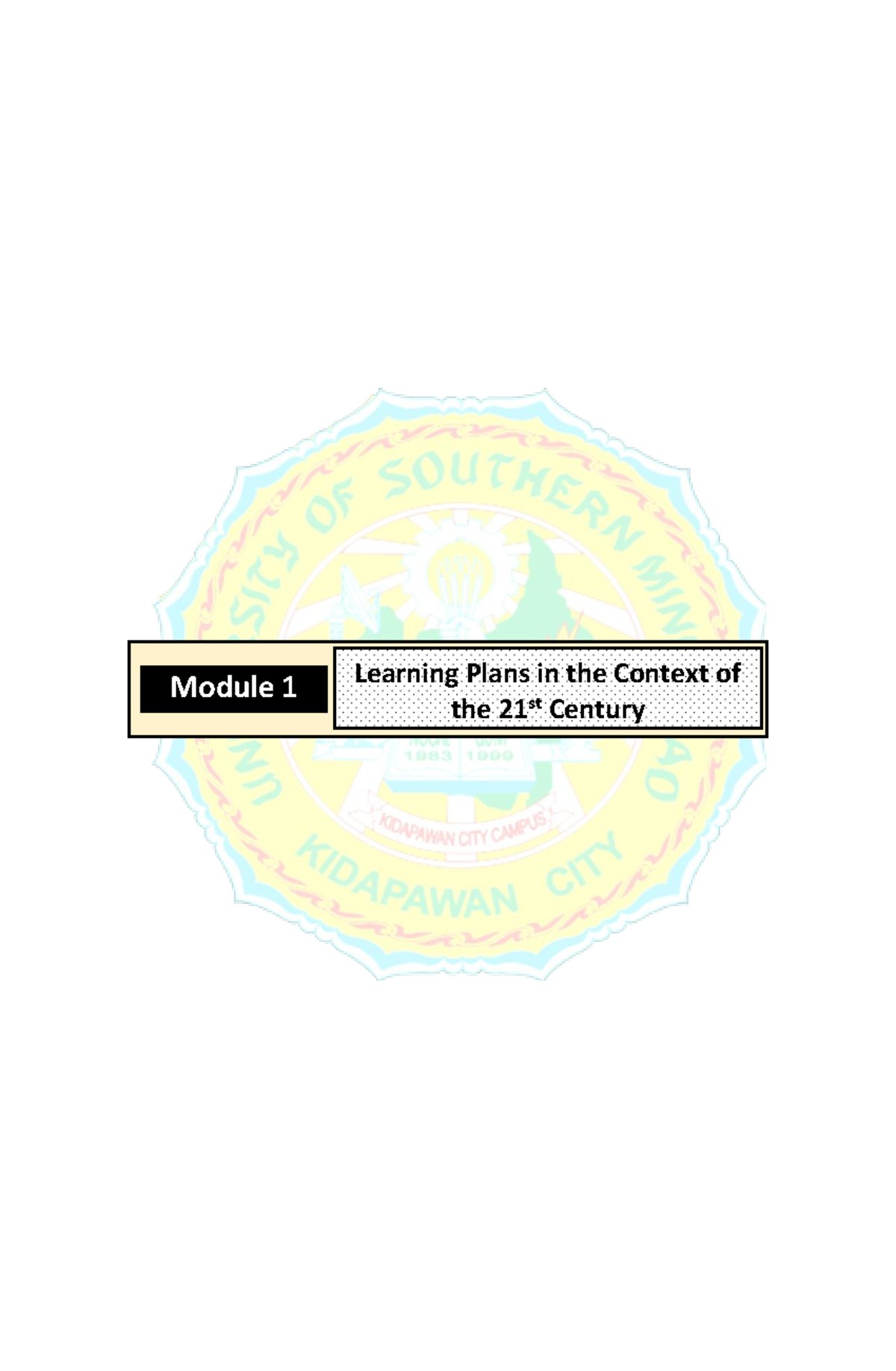 Eng-Ed-321-Module-I-1-2 - Learning Plans in the Context of the 21 st ...