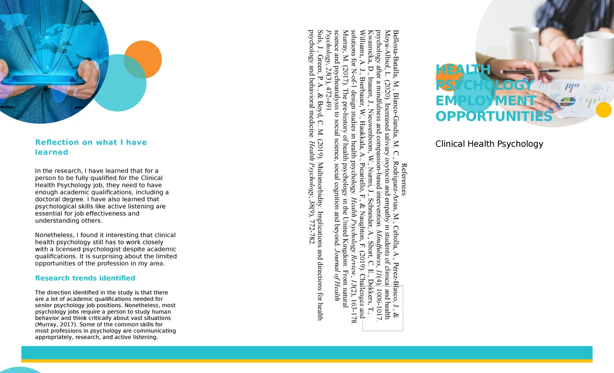 PSY 352 Health Psychology: Stress Management Insights Brochure - Studocu