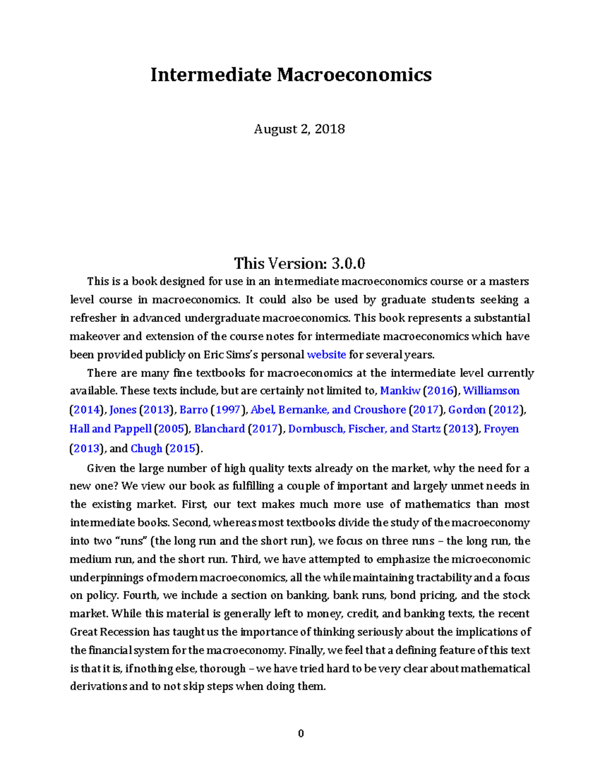 Intermediate Macroeconomics Overview for GLS Macro I Course - Studocu