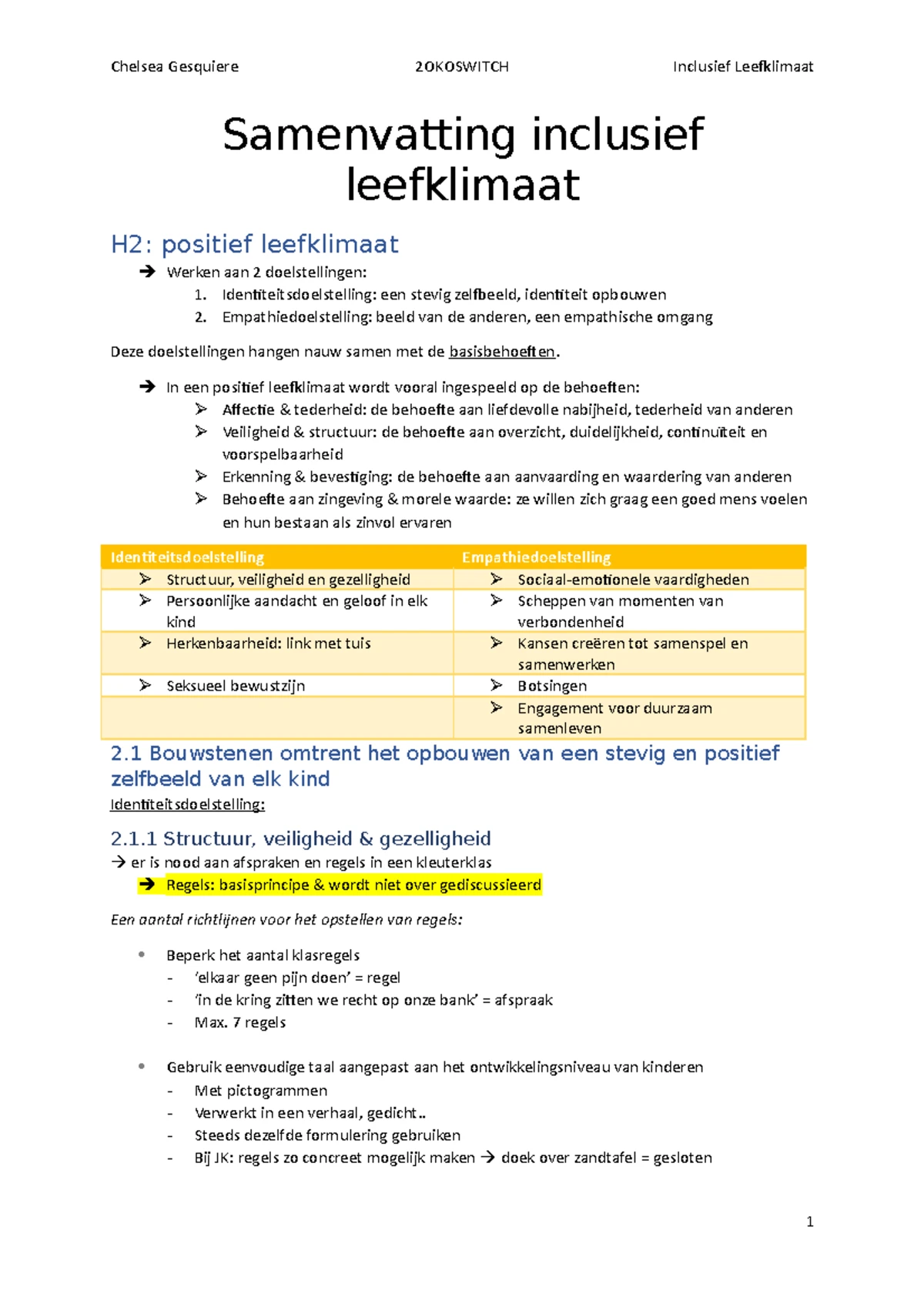 2324 Documentatiemap: Krachtige Leeromgeving en Inclusief Leefklimaat ...