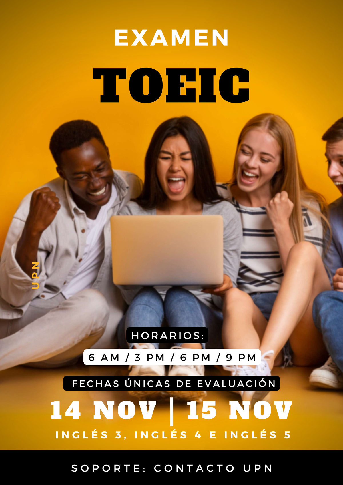 Guía TOEIC UPN: Instrucciones y Requisitos para el Examen - Studocu