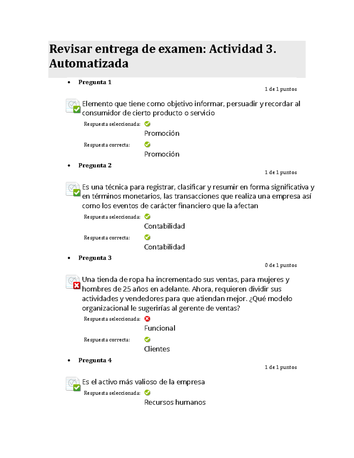 Actividad 3: Examen de Administracion Contemporanea - Resultados y Respuestas - Studocu