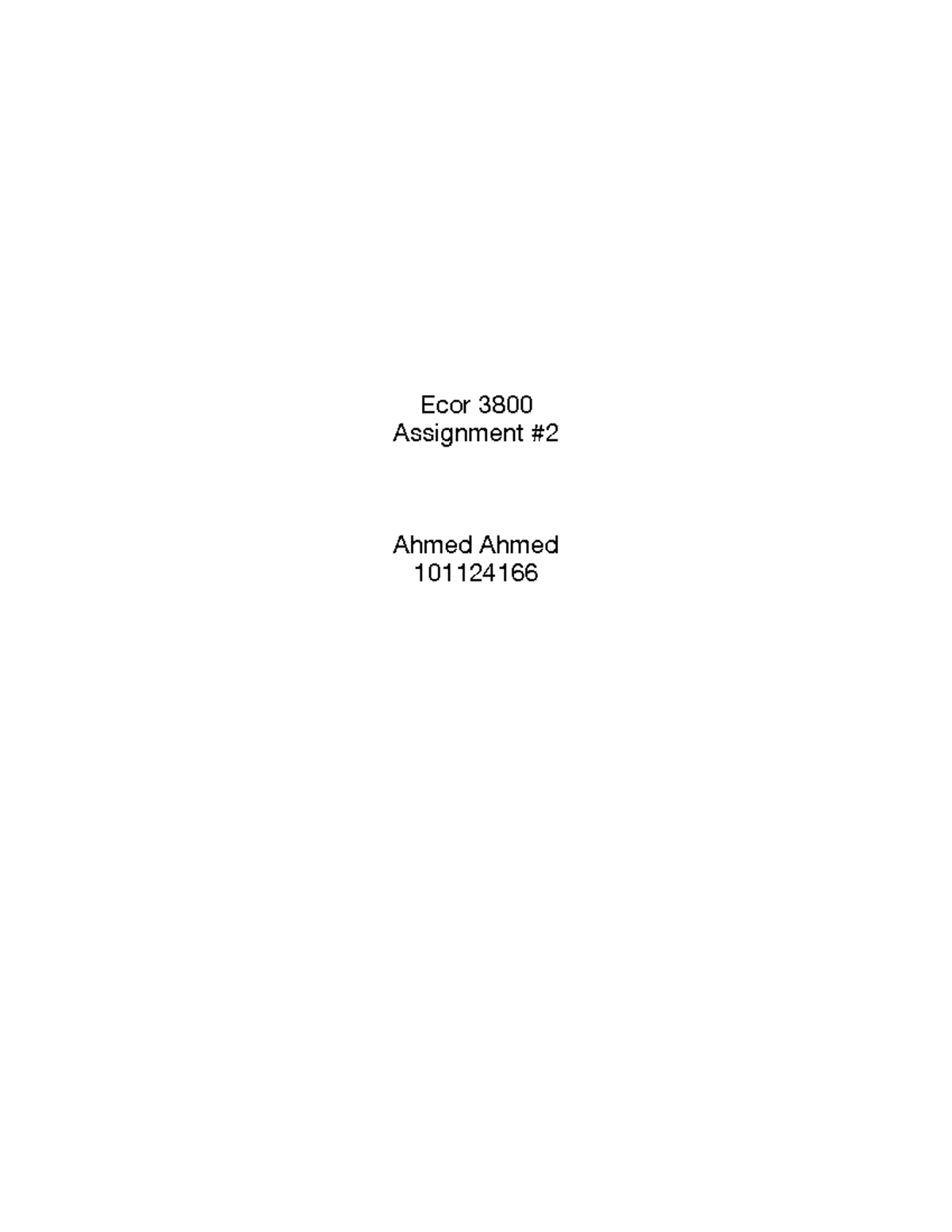 Ecor3800-Assignment 2: Evaluating Probabilities and Decision Making ...