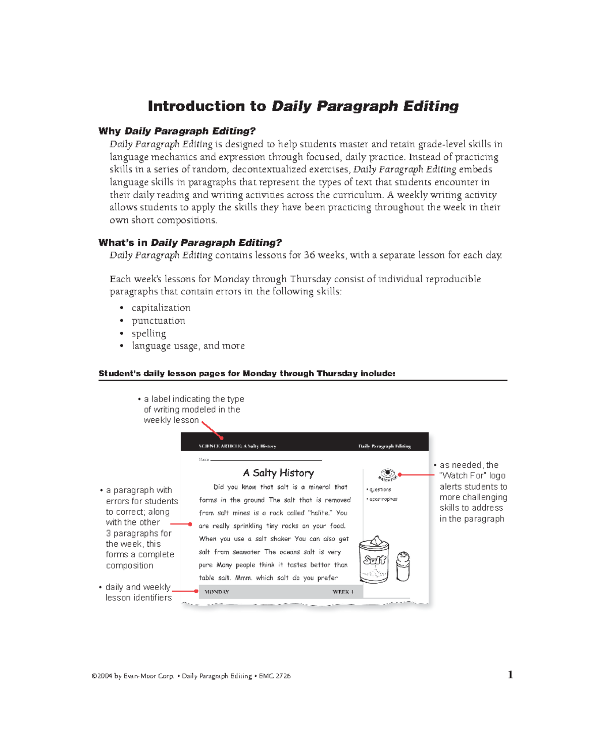Daily Paragraph Editing Guide for Grade 3 (EMC 2726) - Studocu