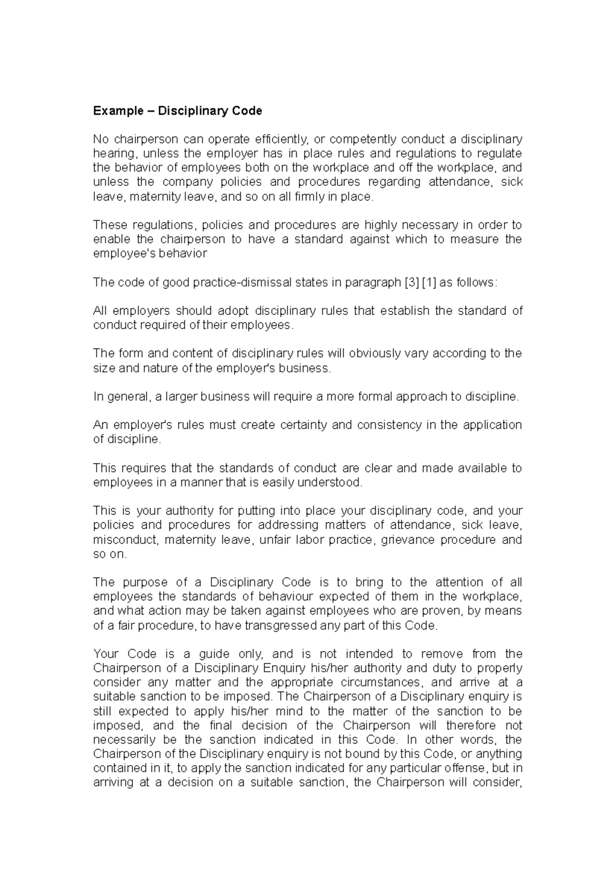 Substantive & Procedural Fairness in Employment: Overview & Insights ...