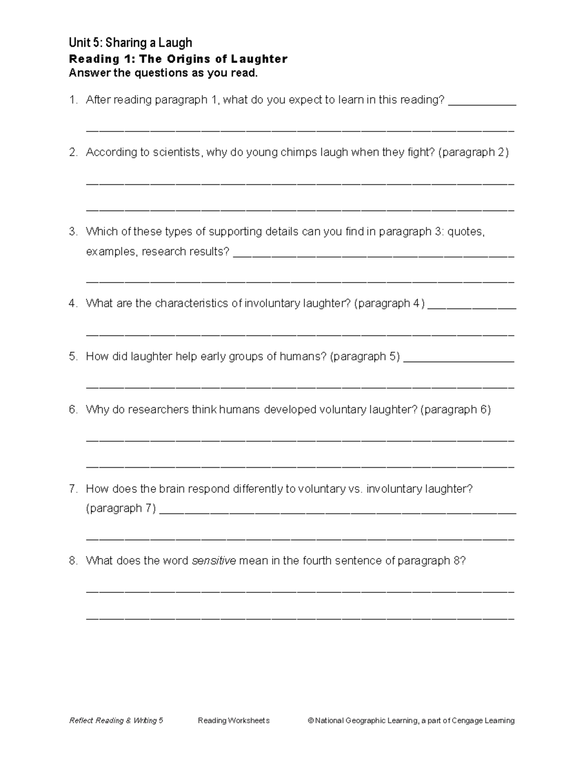 Reflect rw 5 unit 05 reading 01 - Reflect Reading & Writing 5 Reading ...