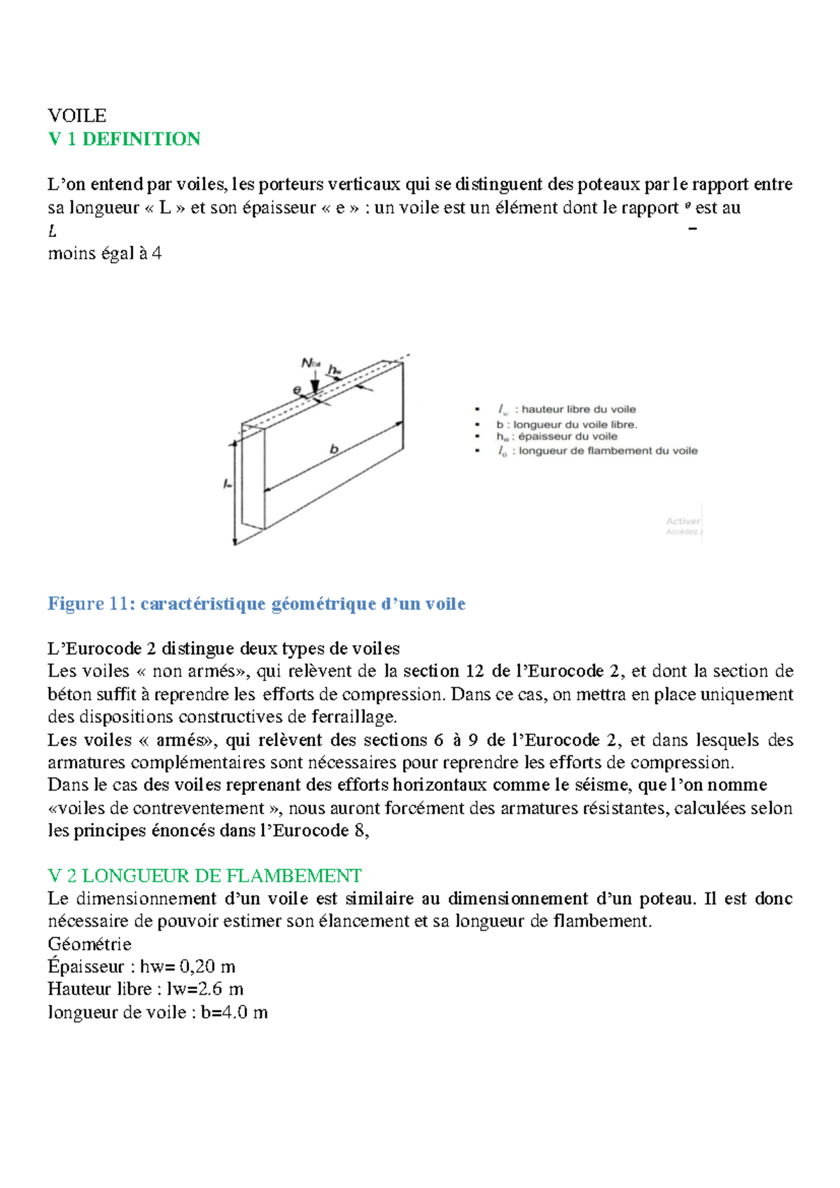 Calcul de Voiles dans le Cadre de l'Eurocode 2 - Cours Calcul-voile ...