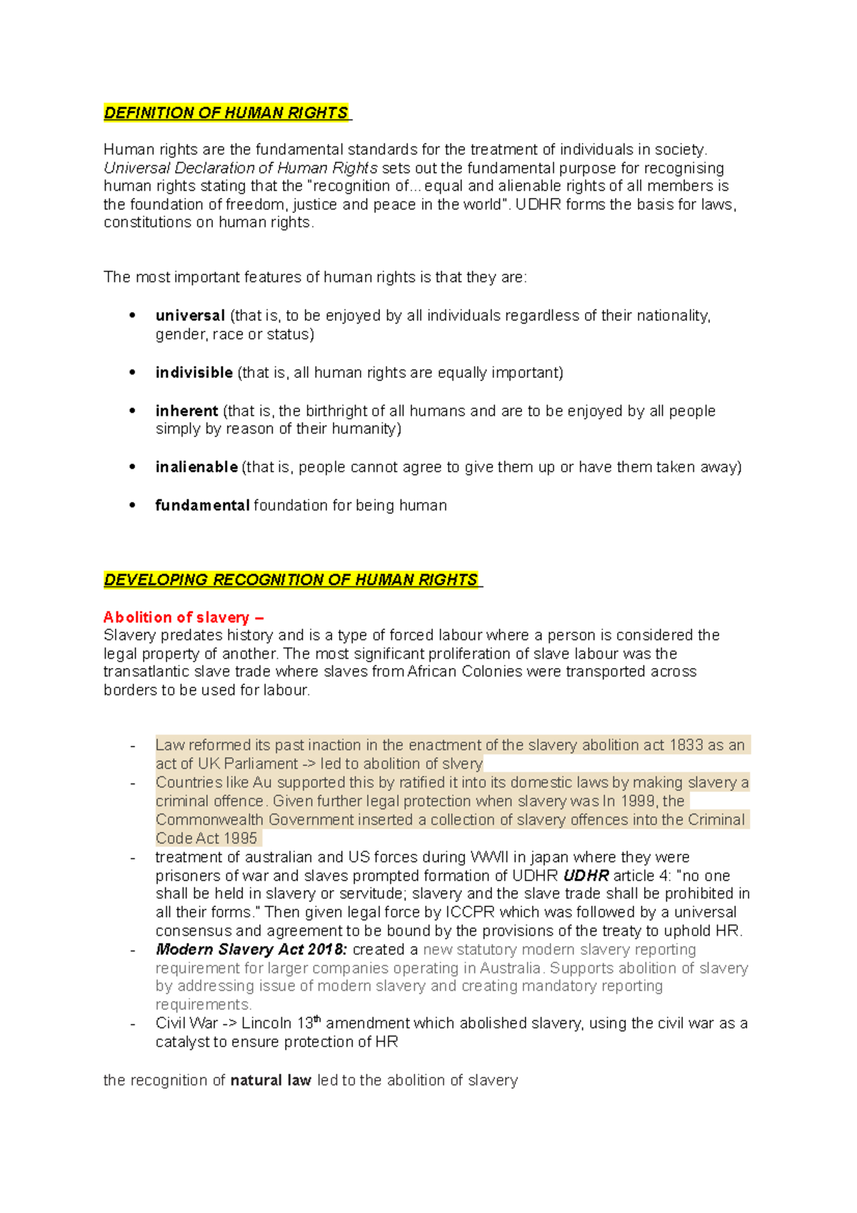 Human Rights - DEFINITION OF HUMAN RIGHTS Human rights are the ...