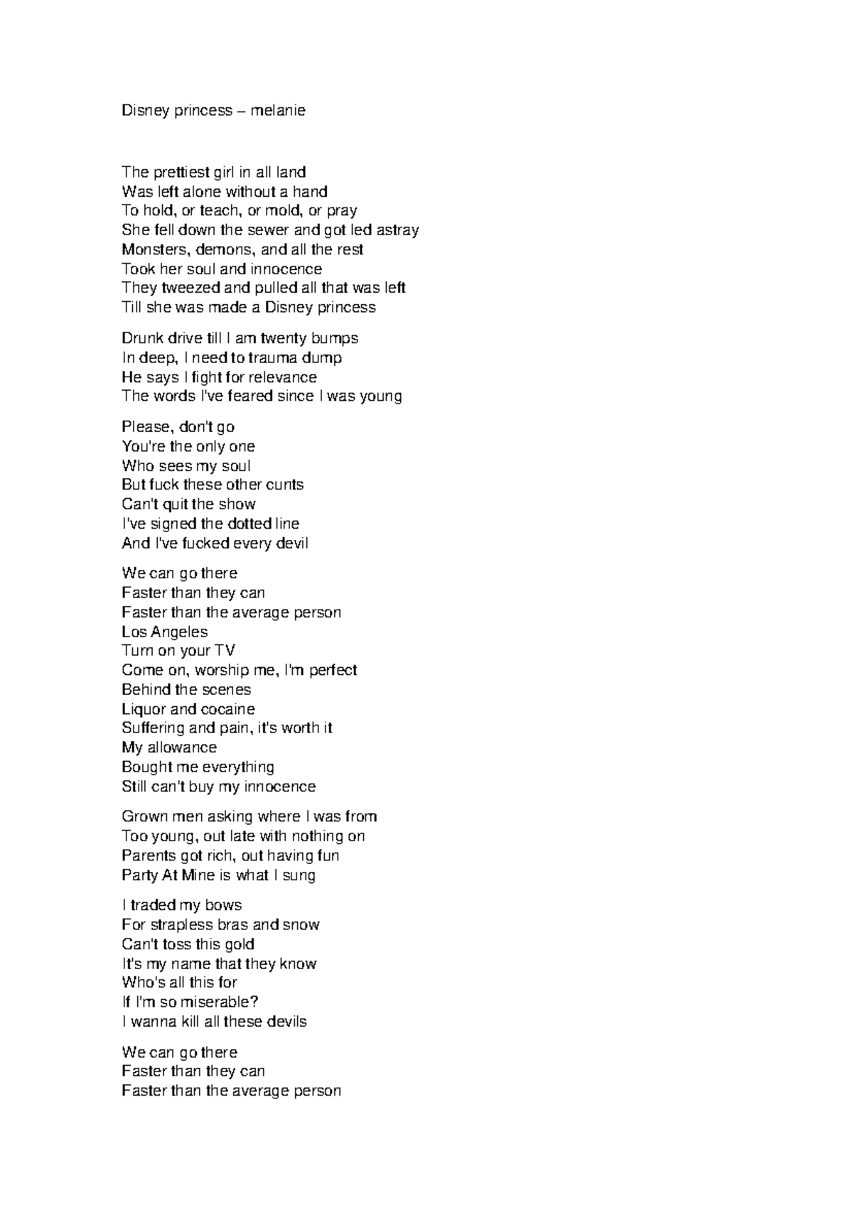 Disney Princess - Music Analysis and Themes - Studocu