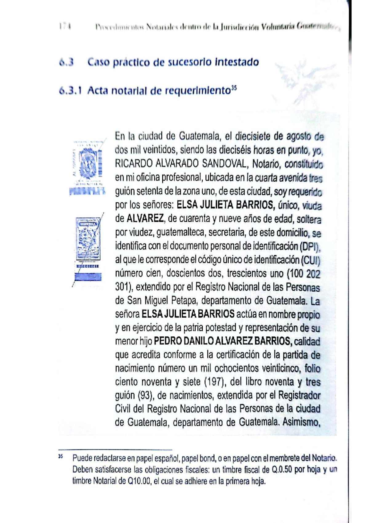 174 Procedimientos Notariales: Caso Práctico de Sucesorio Intestado ...