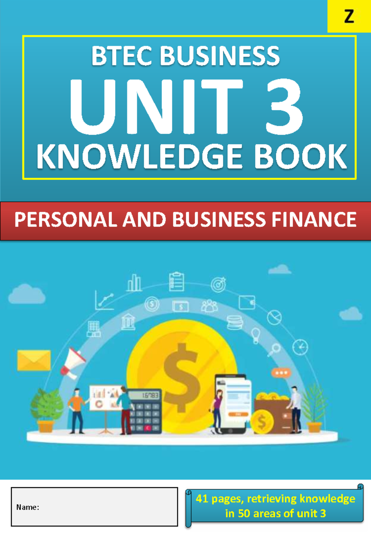 BTEC Business Unit 3 Knowledge Book: Personal & Business Finance - Studocu