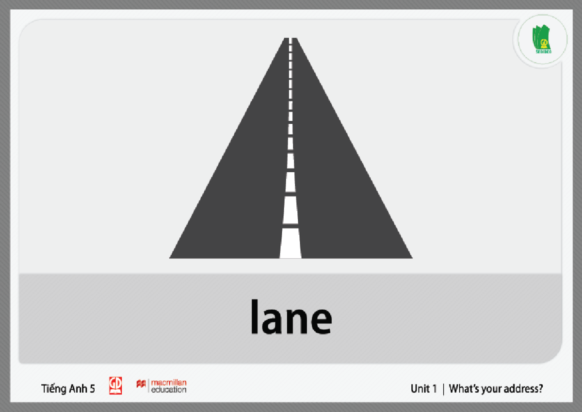 Flashcard tieng Anh - SEDICIO lane macmillan Tiéng Anh 5 education Unit ...