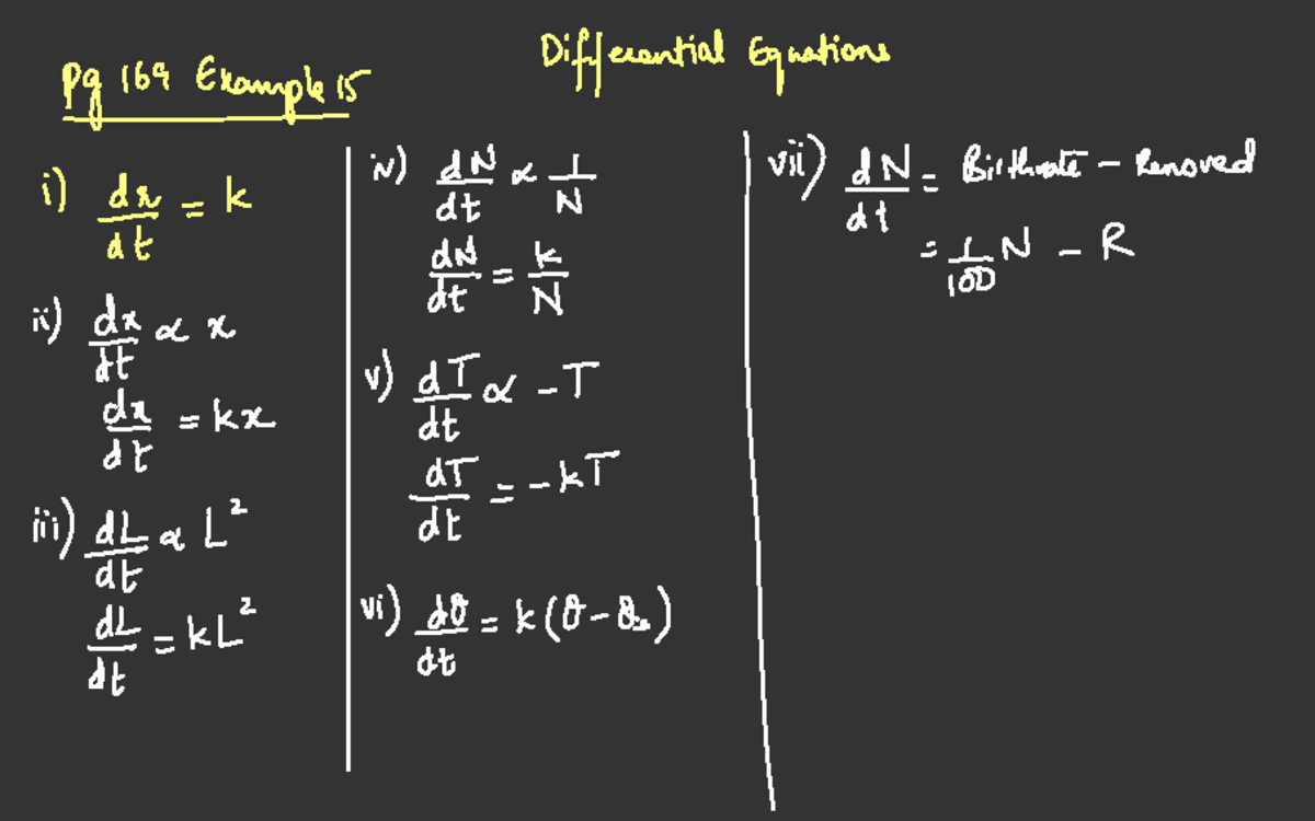 Differential Equations Lecture Notes - Explanations & Examples - Studocu