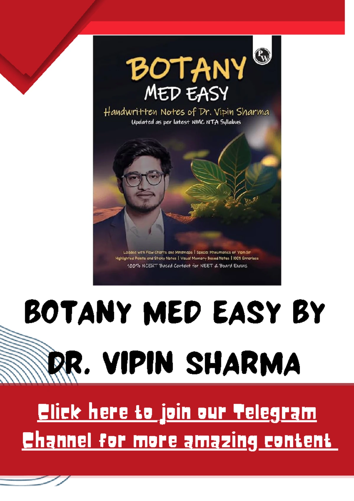 Botany Med Easy by Vipin Sir - Biology Class 12 - BOTANY MED EASY BY DR. VIPIN SHARMA Click here ...