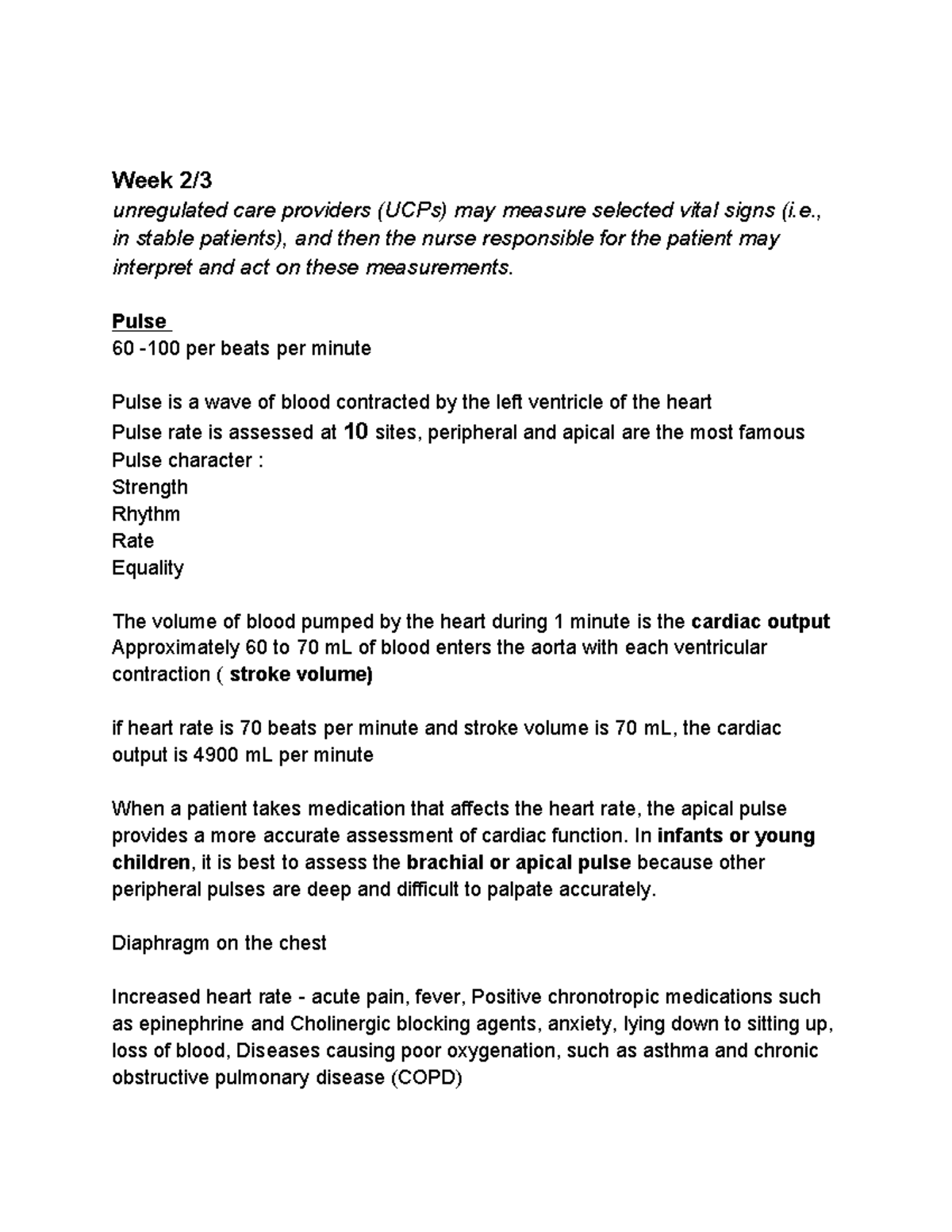 Foundations Exam - Vital Signs & Patient Safety Notes - Studocu