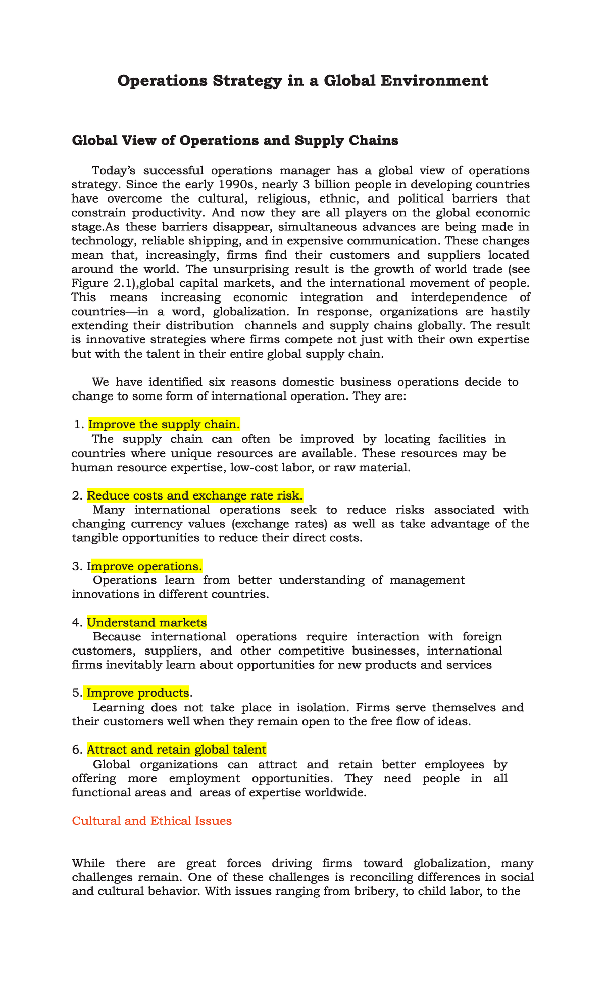 Chapter 2 - Global Operations Strategy & Supply Chain Insights - Studocu