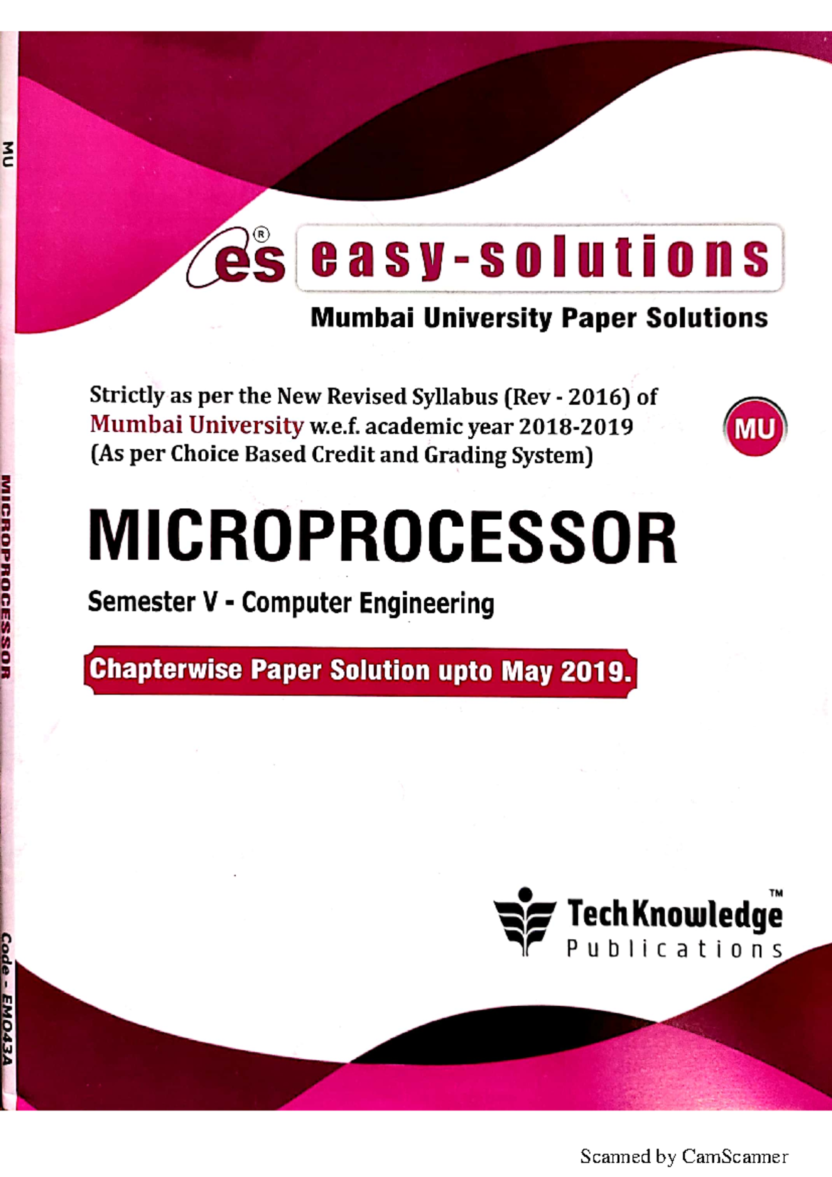 MP Easy Solutions Rev 16: Microprocessor Semester V Paper Solutions - Studocu