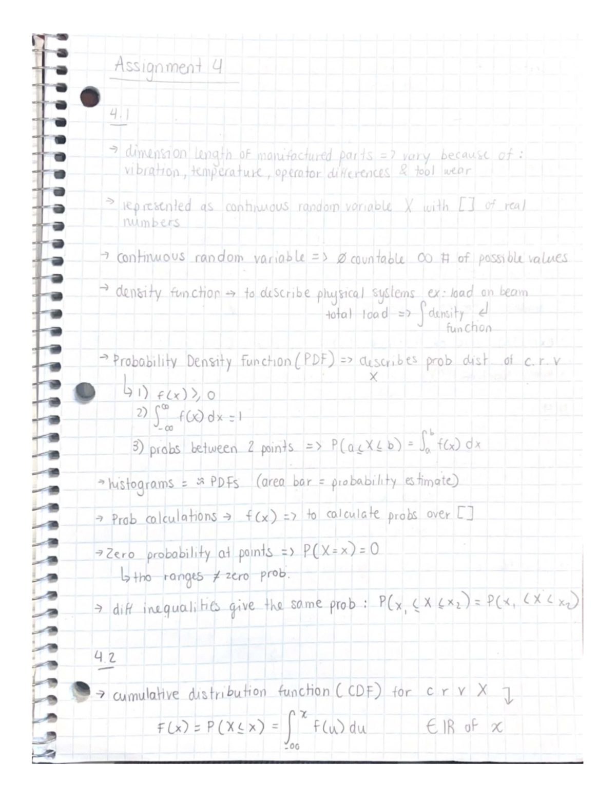Chapter 4 Summary: Continuous Random Variables and Probability Distributions - Studocu