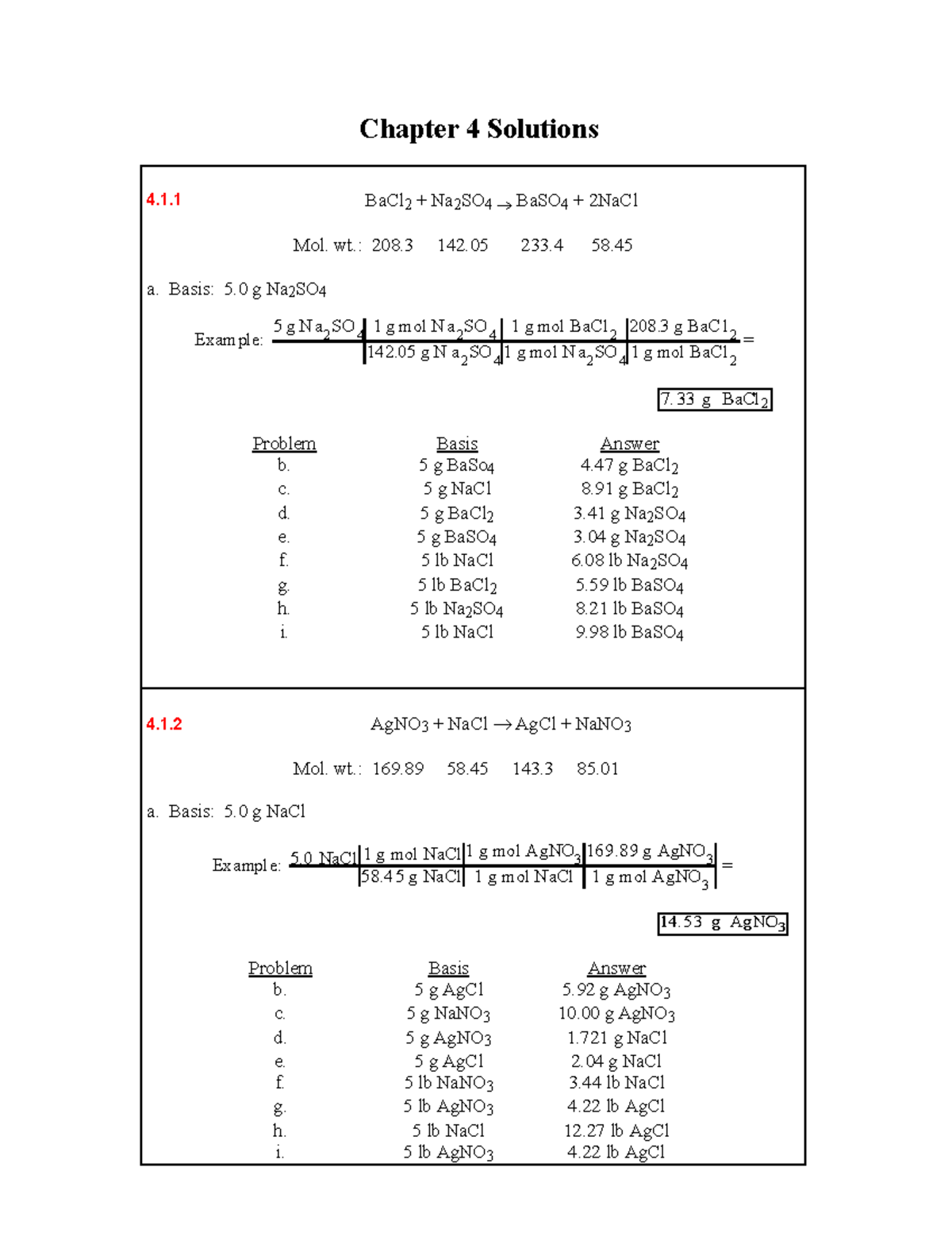 Chapter 4 Solutions: Basic Principles and Calculations (8th Ed.) - Studocu