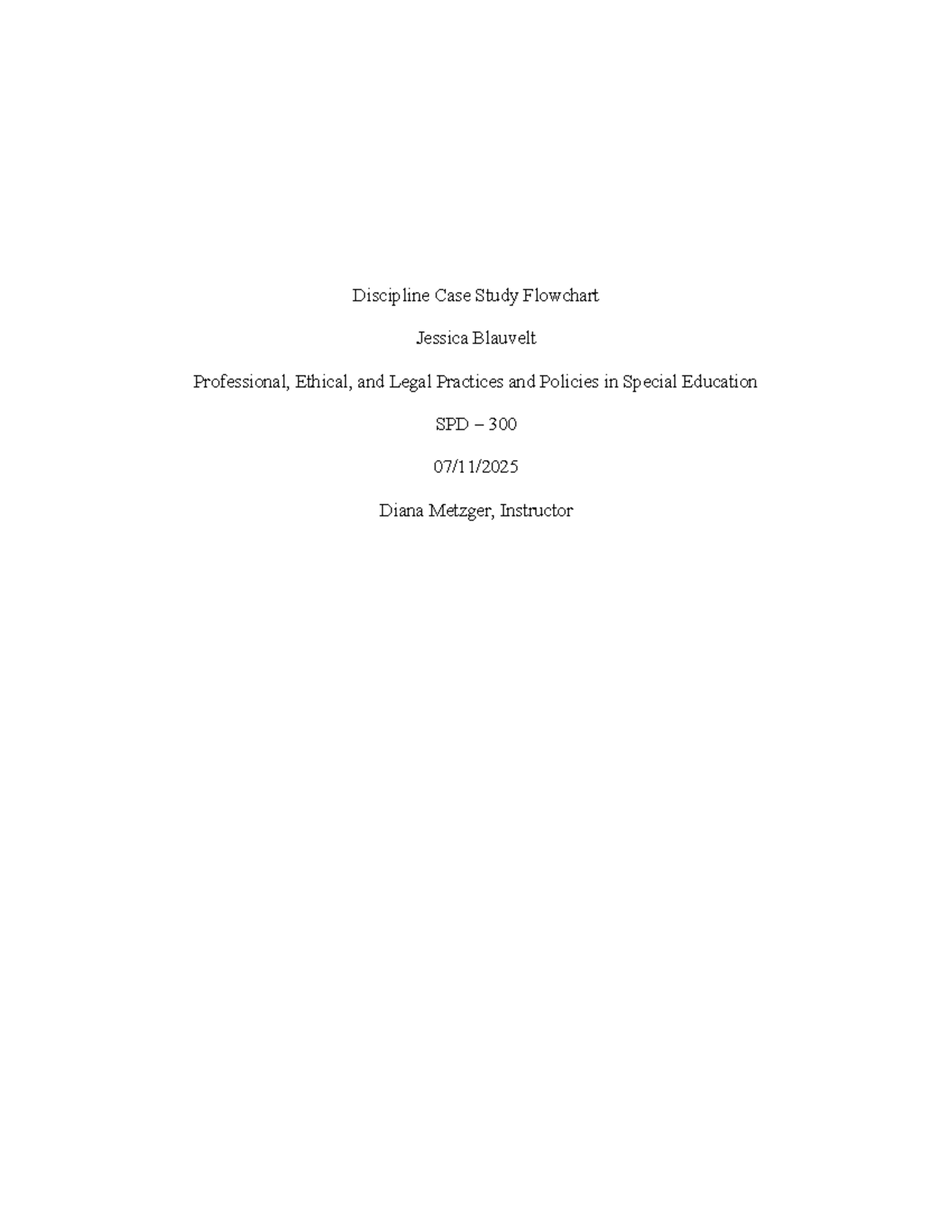 GC SPD 300 - Discipline Case Study Flowchart on Student Misconduct ...