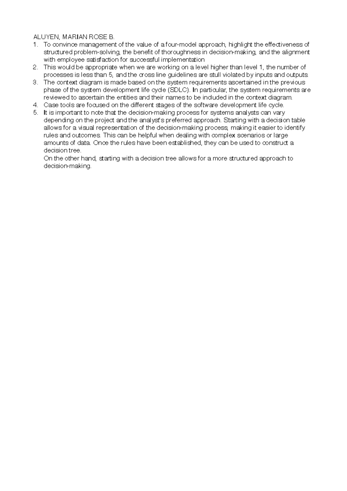 Aluyen T5 Assignment 2 - lecture notes - ALUYEN, MARIAN ROSE B. To ...