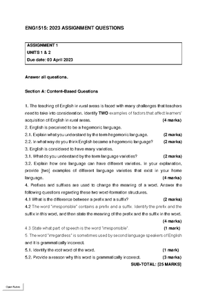 [Solved] Use two words to explain the relationship between English ...