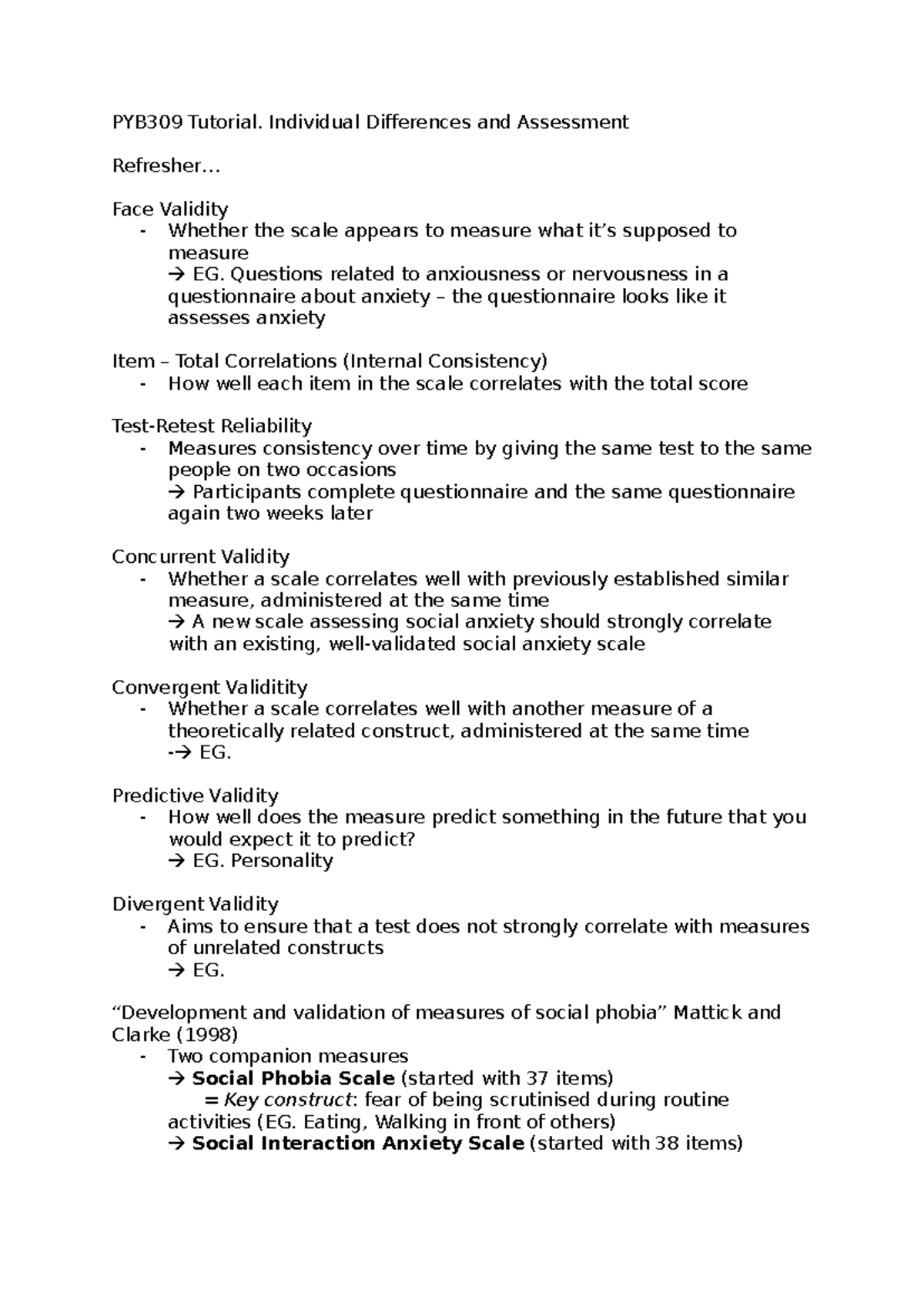 PYB309 Wk3 Tutorial: Understanding Individual Differences & Validity ...