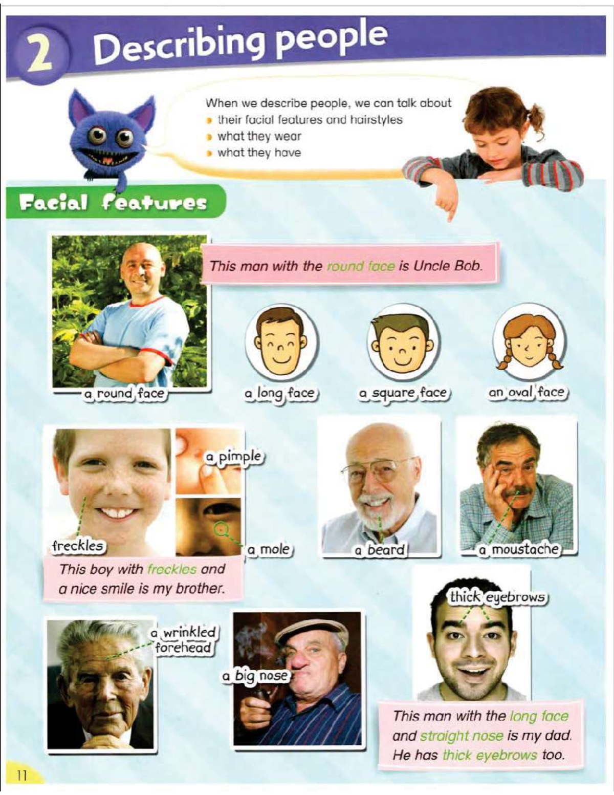 Describing People: Facial Features & Hairstyles - Studocu