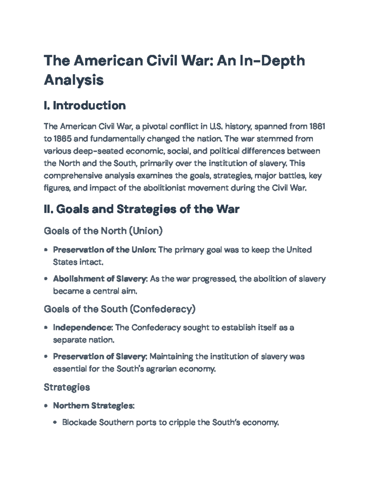 American Civil War: Key Battles, Strategies & Abolitionist Impact ...