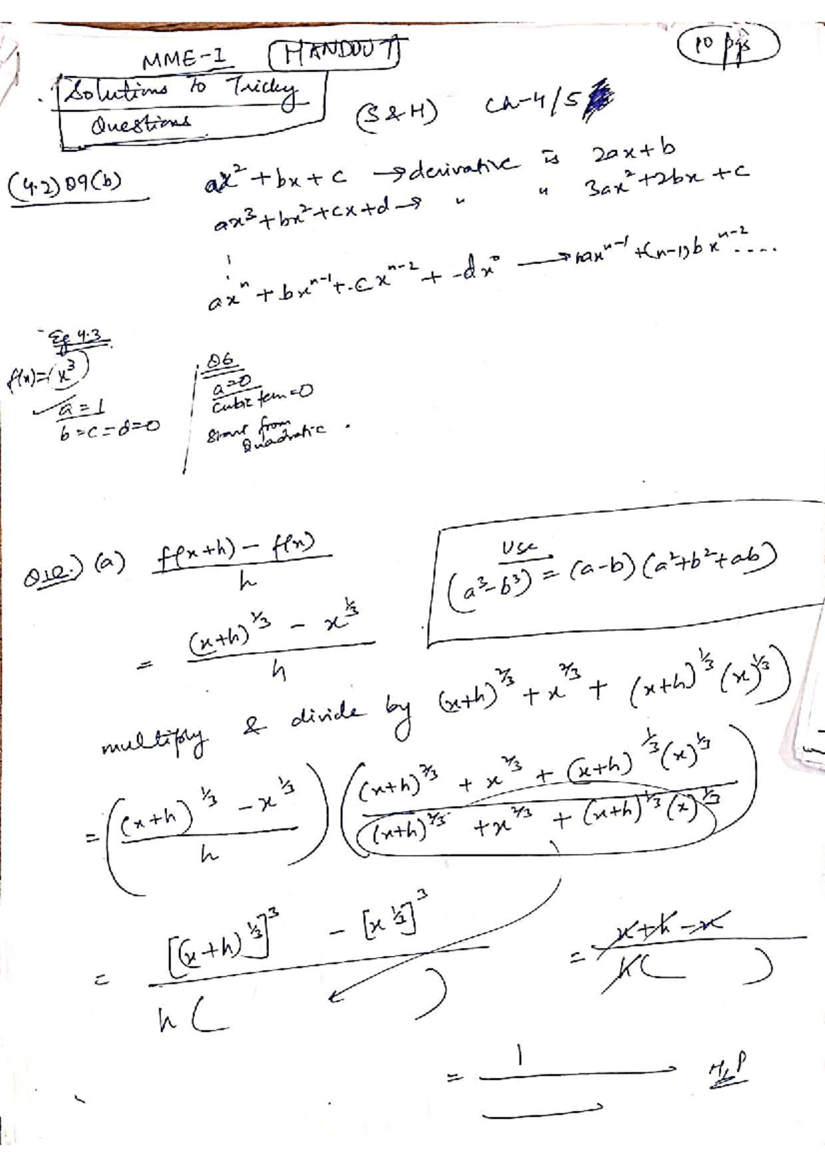 Tricky Questions 1-4 Solutions (Math 101) - Part 2 - Studocu