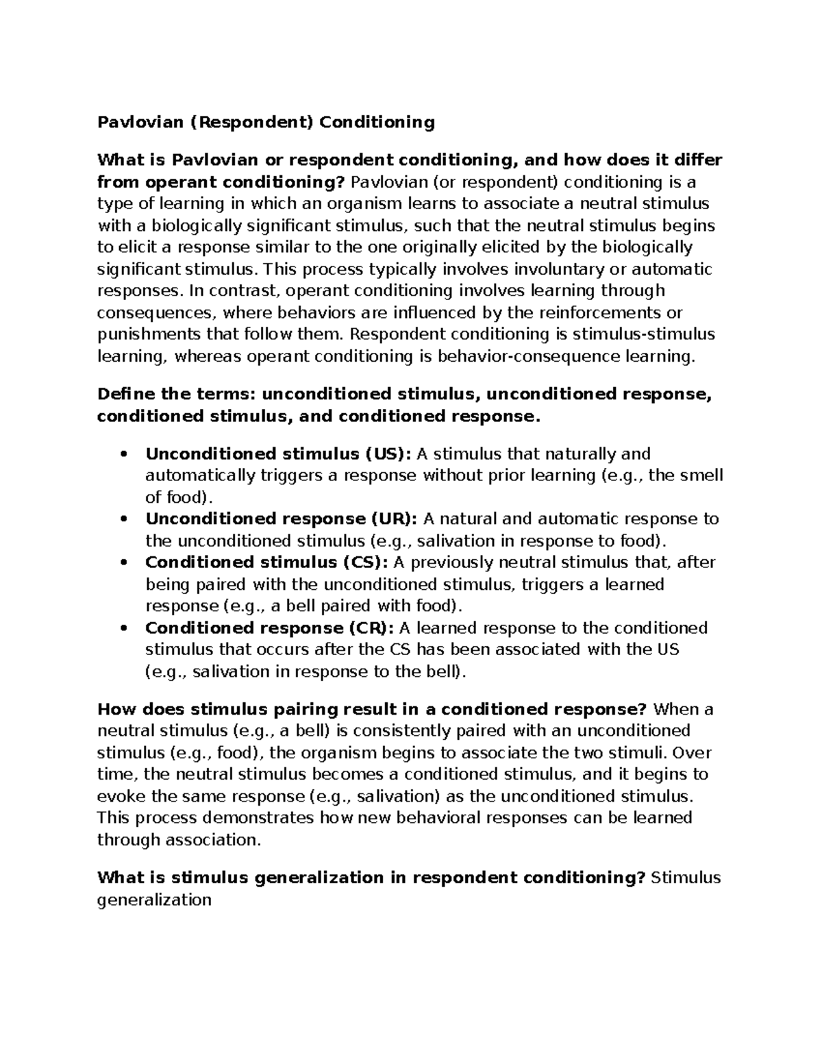 Behavior Analysis: Respondent and Operant Conditioning Techniques ...