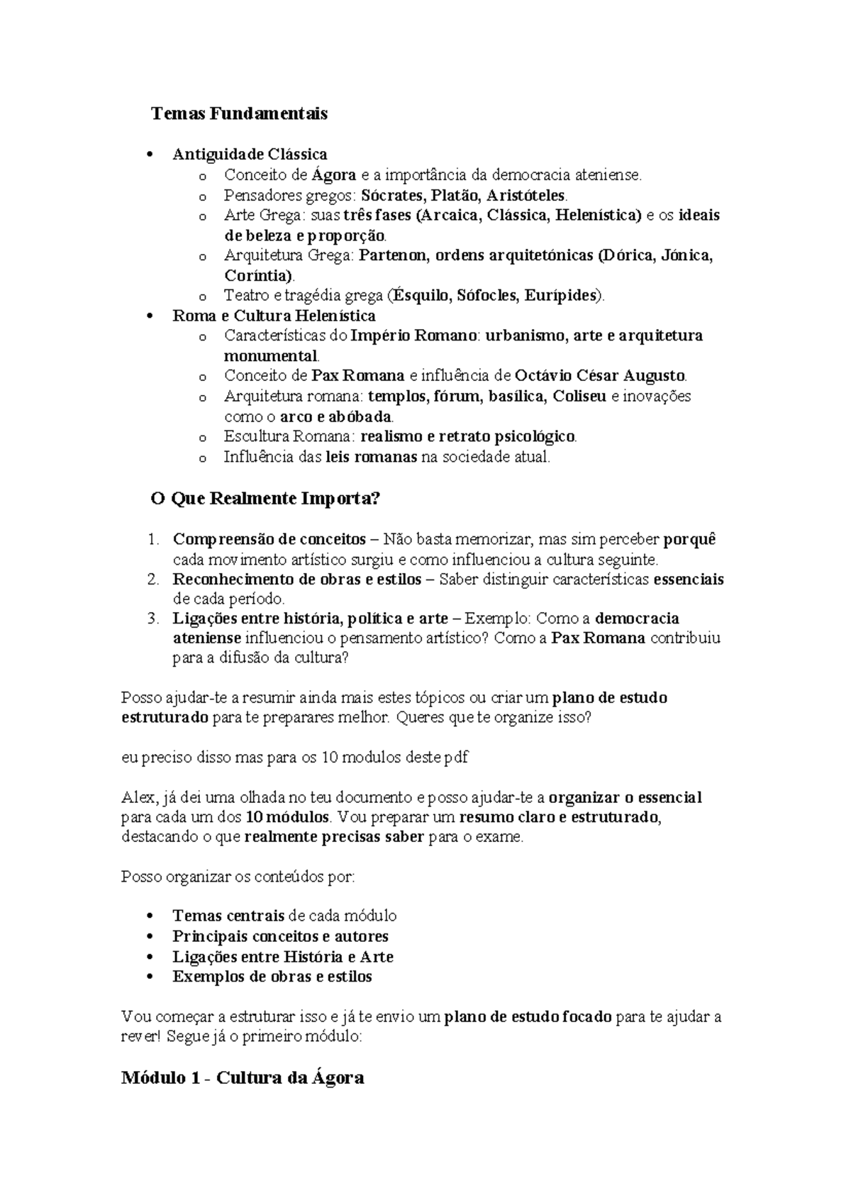 Estudo para o Exame de HCA: Resumo dos Módulos e Dicas de Análise - Studocu