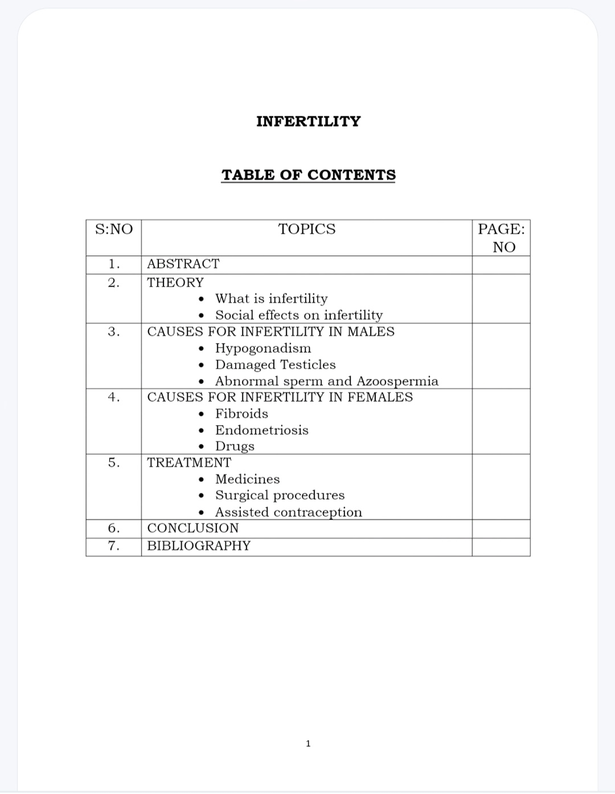 BIO 101 - Infertility Project: Causes, Treatment, and Social Effects ...