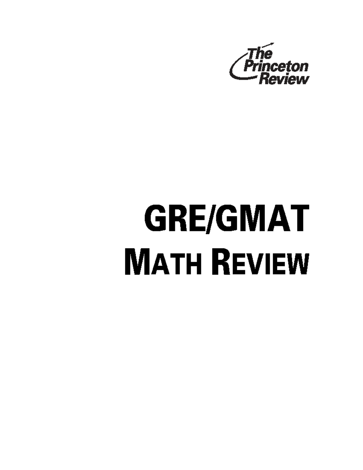 MATH 101: GRE/GMAT Math Review Bootcamp Guide - Studocu