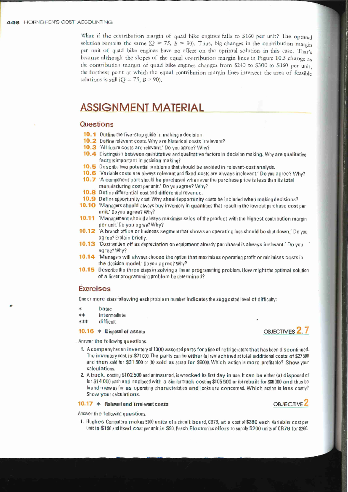 Practice Tutorial Questions from Textbook for Review - Studocu