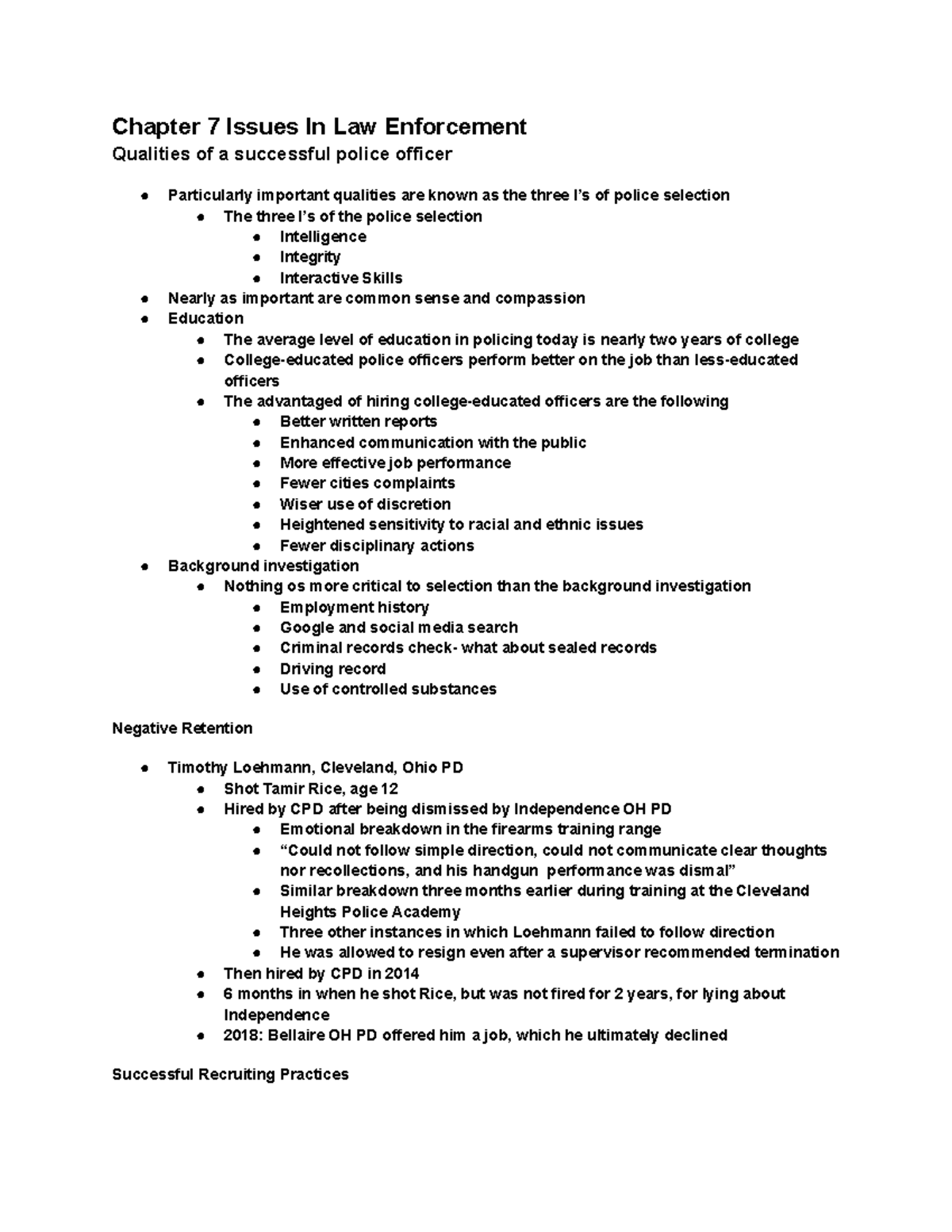 Chapter 7: Issues in Law Enforcement - Success Factors & Practices ...