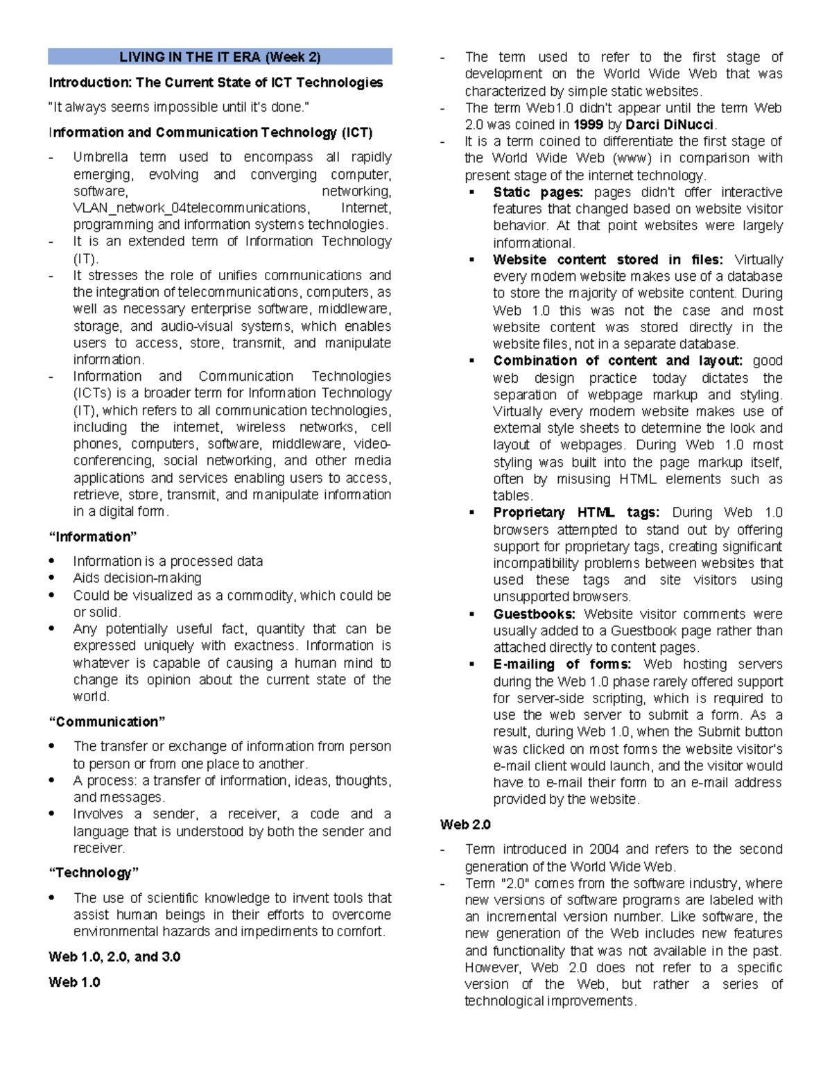 496095439 Module 1: Overview of Current ICT Technologies and Trends ...