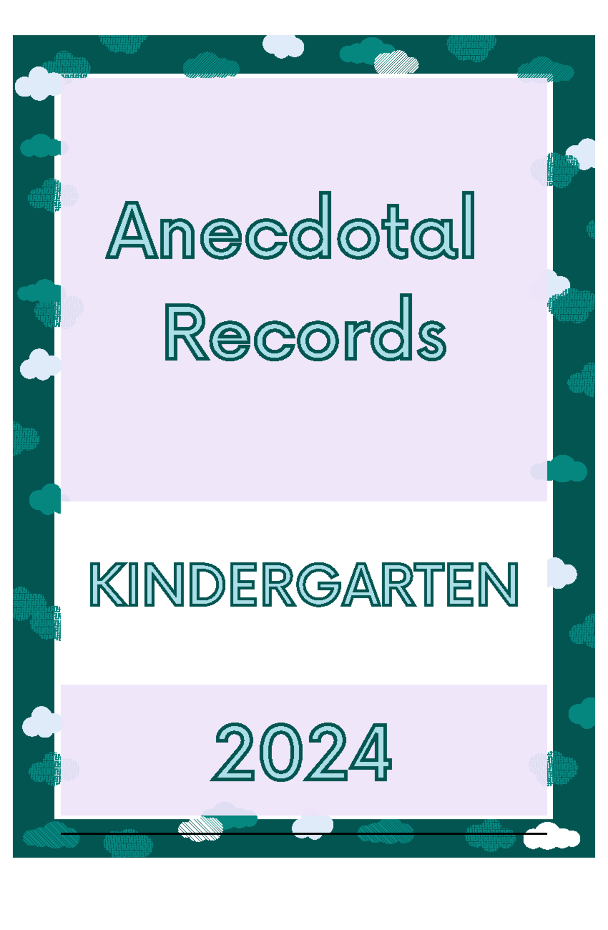 Kindergarten Anecdotal Record - AnecdotalAnecdotal RecordsRecords ...