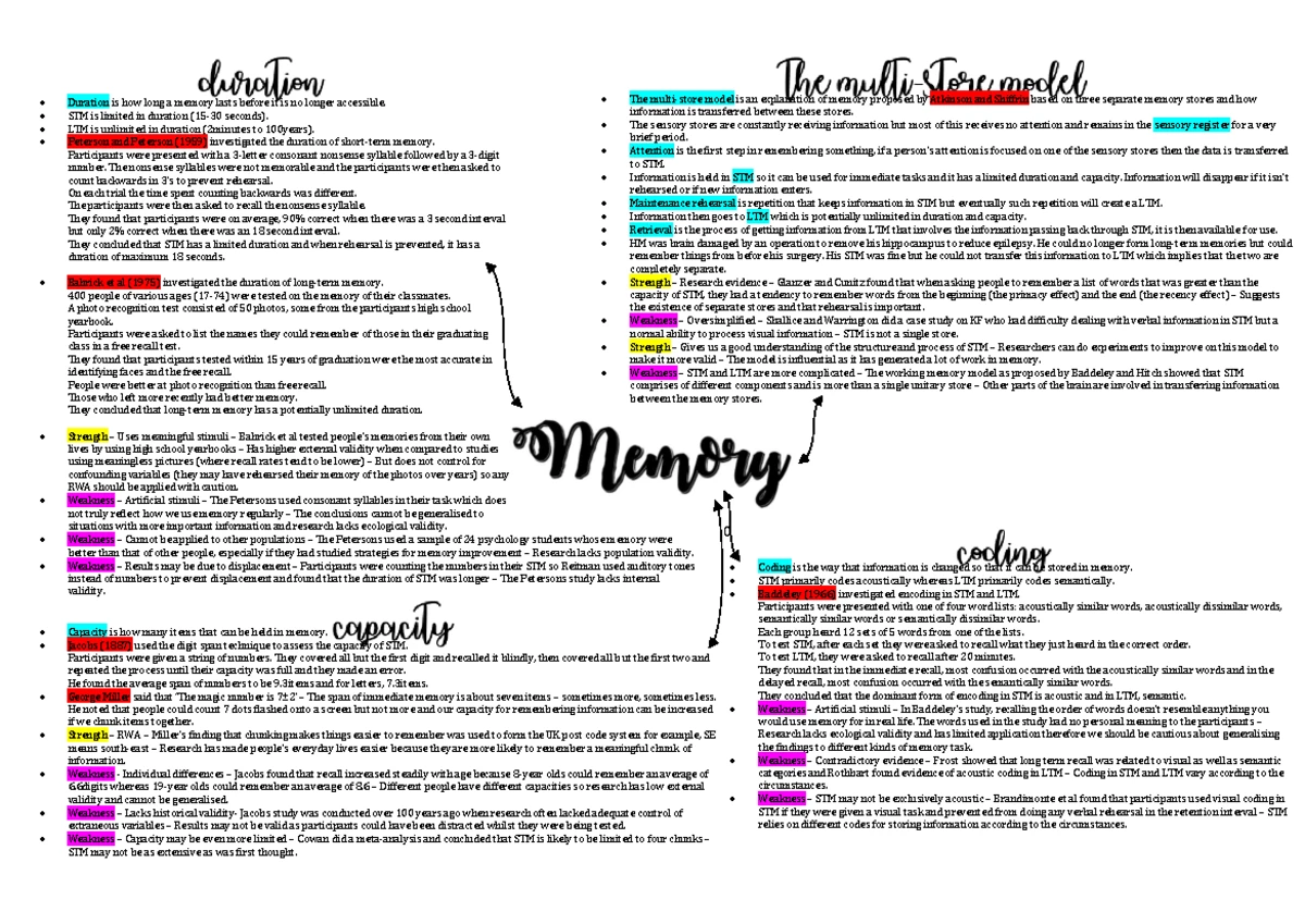 AQA A Level Psychology Final Exam Study Guide: Research Methods - Studocu