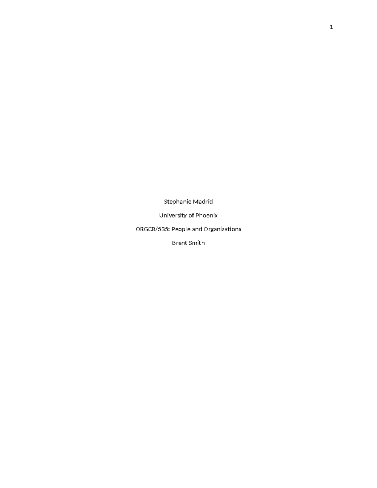 ORGCB/535: Competency 1 Reflection on Target's HR Practices - Studocu