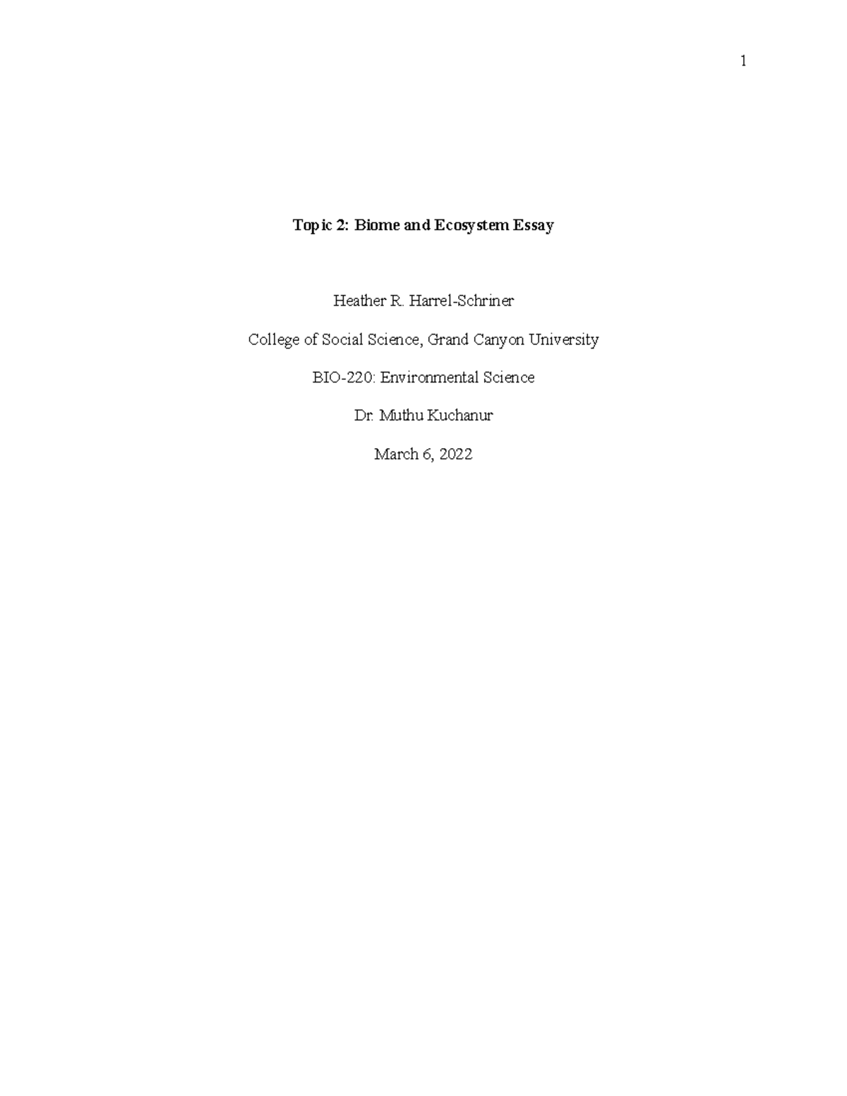 BIO-220: Ecosystem Essay on Temperate Grasslands and Keystone Species ...