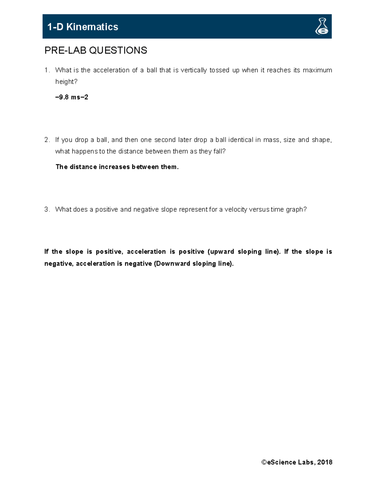 Kinematics Lab: 1-D Motion Experiments and Observations - Studocu