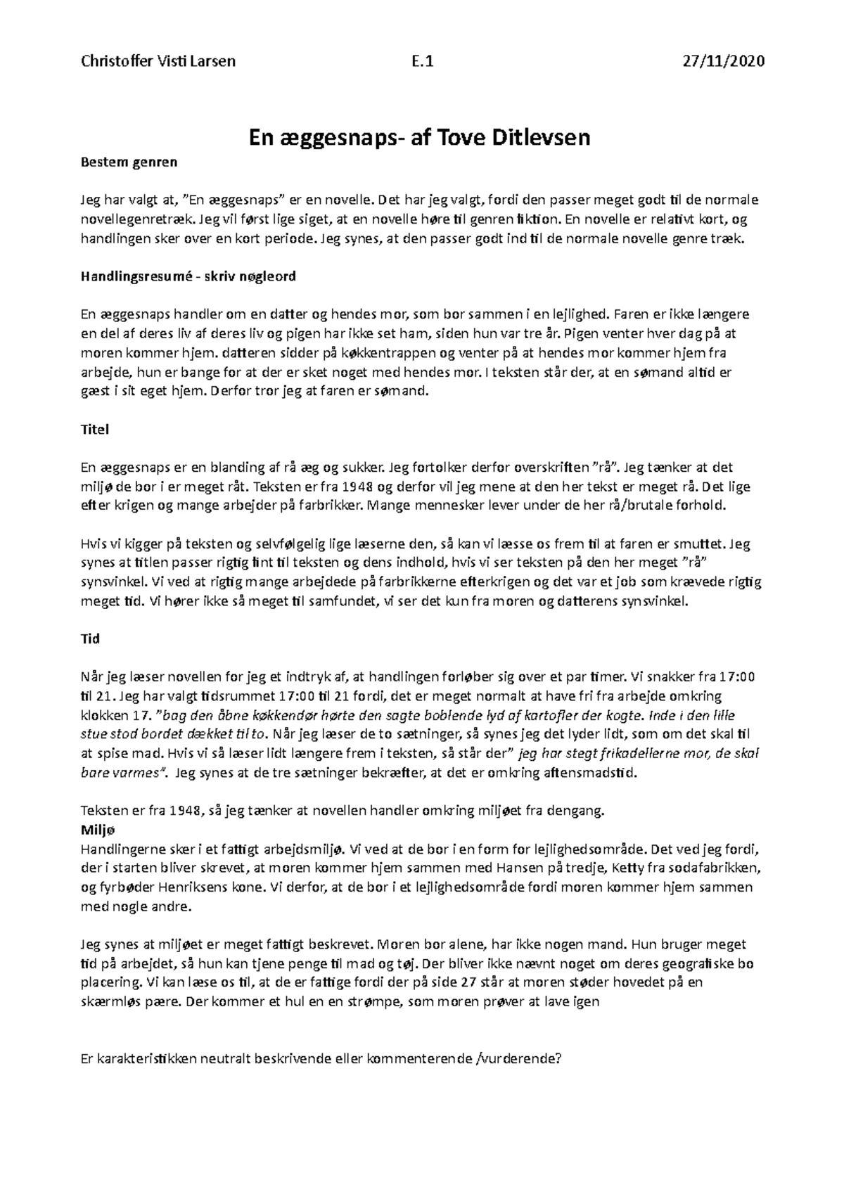 Analyse og fortolkning af digtet I Danmark er jeg født - Analyse og ...